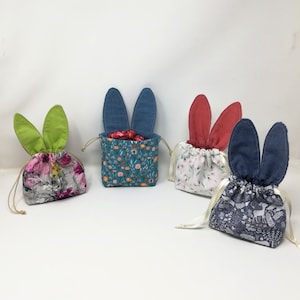 PDF Drawstring Bag for Easter, Bunny Basket to Sew, Gift Bag Sewing ...