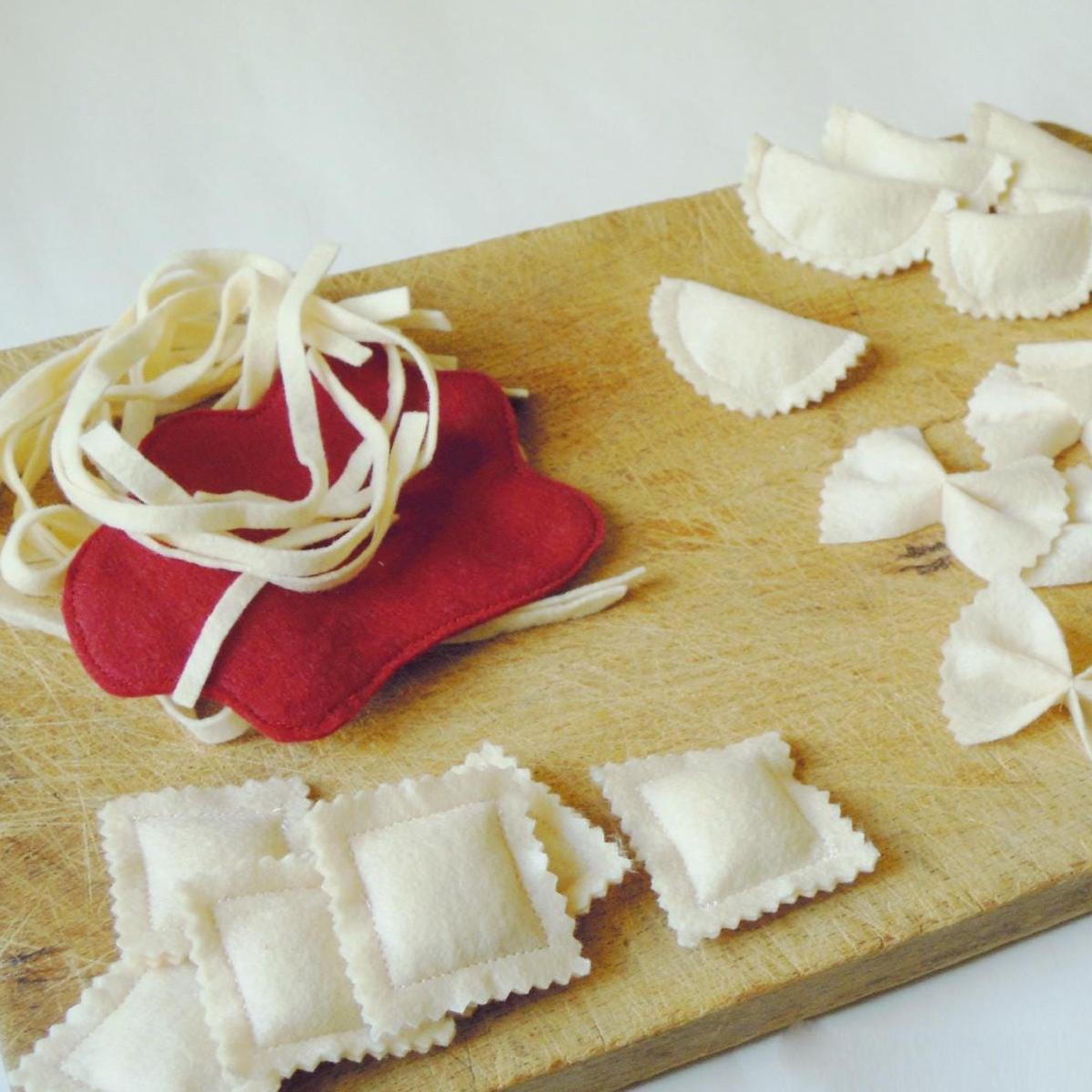 Felt Pasta PDF Sewing Pattern, DIY Pretend Play Food, Handmade Toy ...