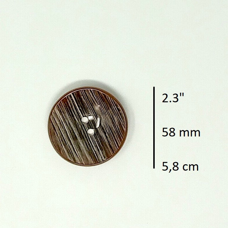 Giant Brown Button, Plexiglass Oversized Button, 58 Mm - Etsy