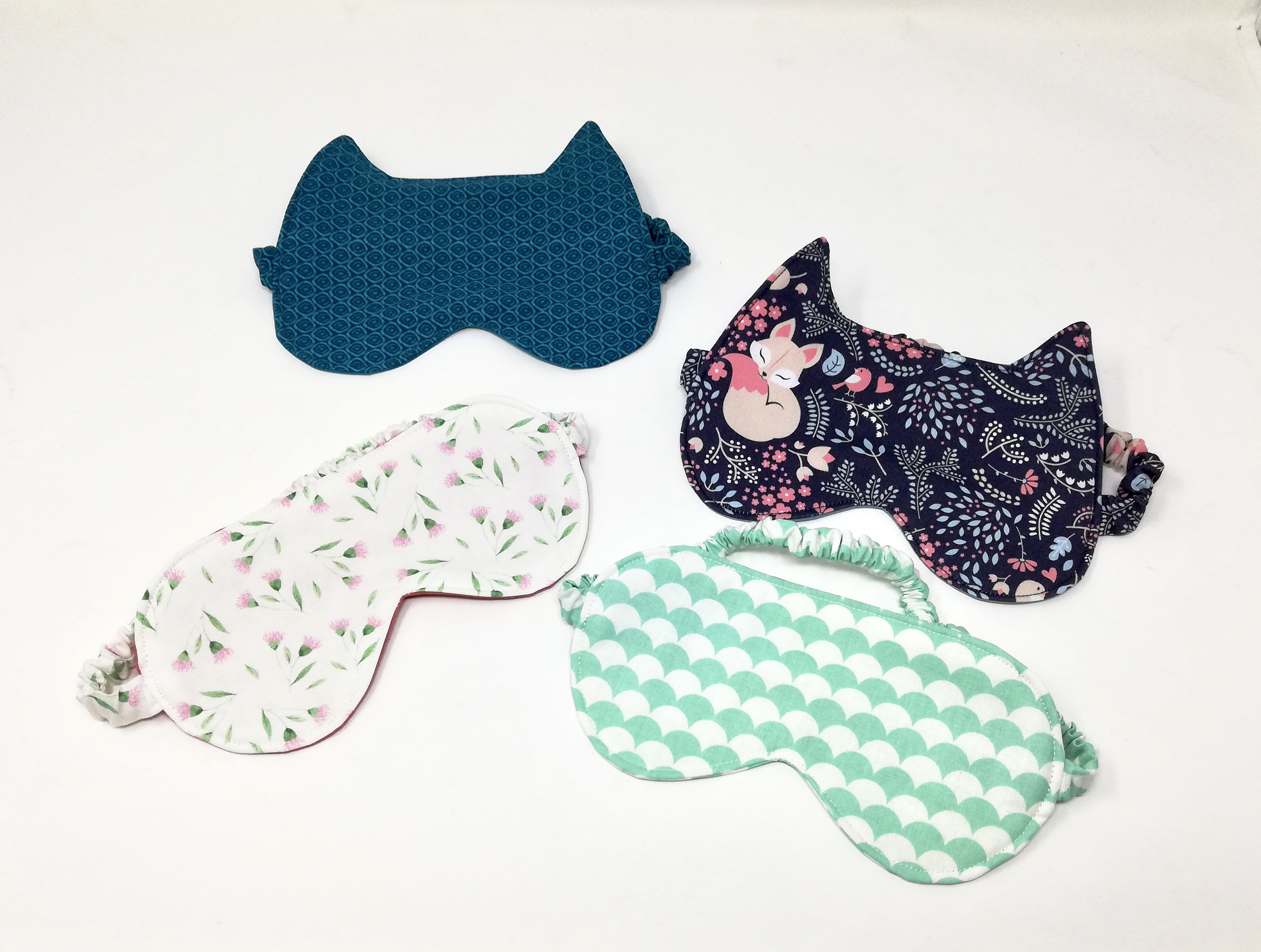 Sleeping Mask PDF Pattern, Eye Mask Sewing Pattern, Two Designs, Cat ...