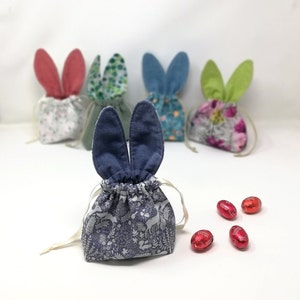 PDF Drawstring Bag for Easter, Bunny Basket to Sew, Gift Bag Sewing ...