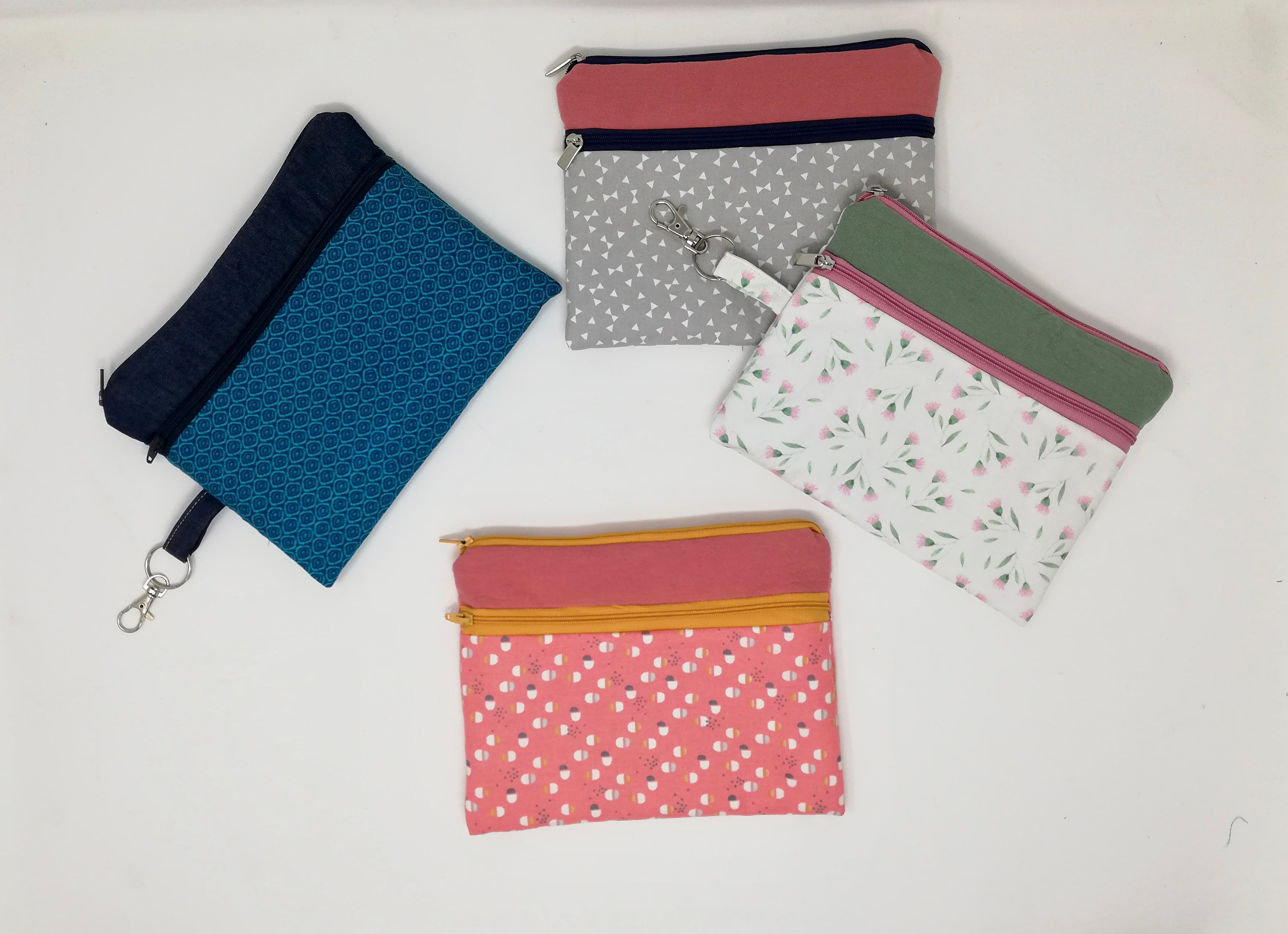 Double Zip Pouch Tutorial PDF Sewing Pattern ENGLISH and - Etsy