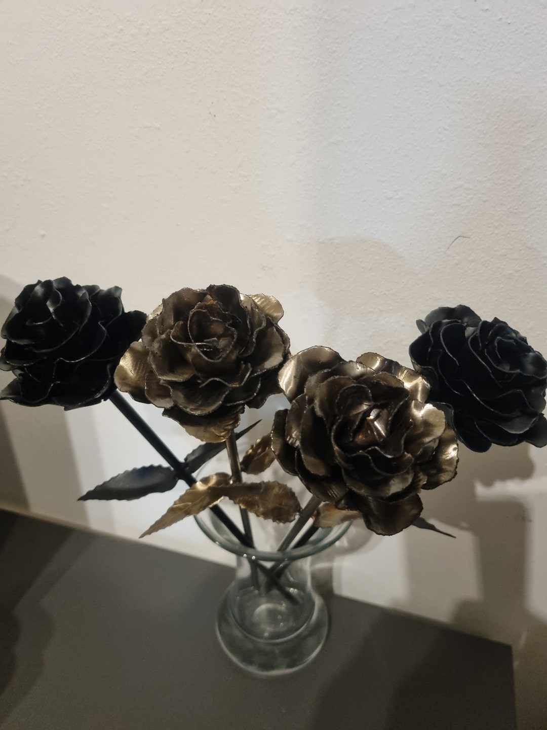 Handmade Metal Rose From Different Metals - Etsy
