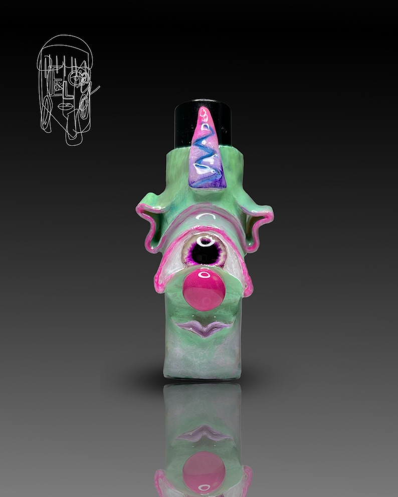 Cute Creepy Unicorn Clipper Lighter Case Unique Funny Gift - Etsy