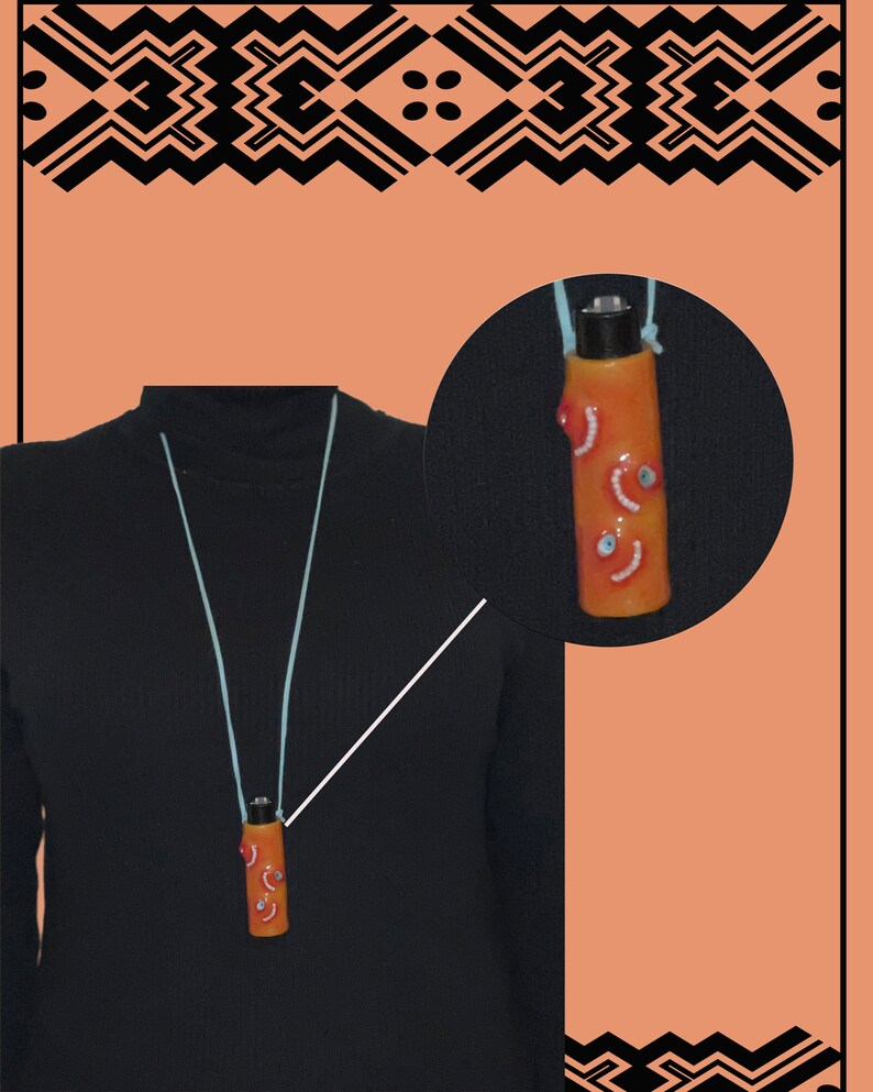 Handmade Creepy Eyes Monster Lighter Case, Polymer Clay Lighter Leash ...