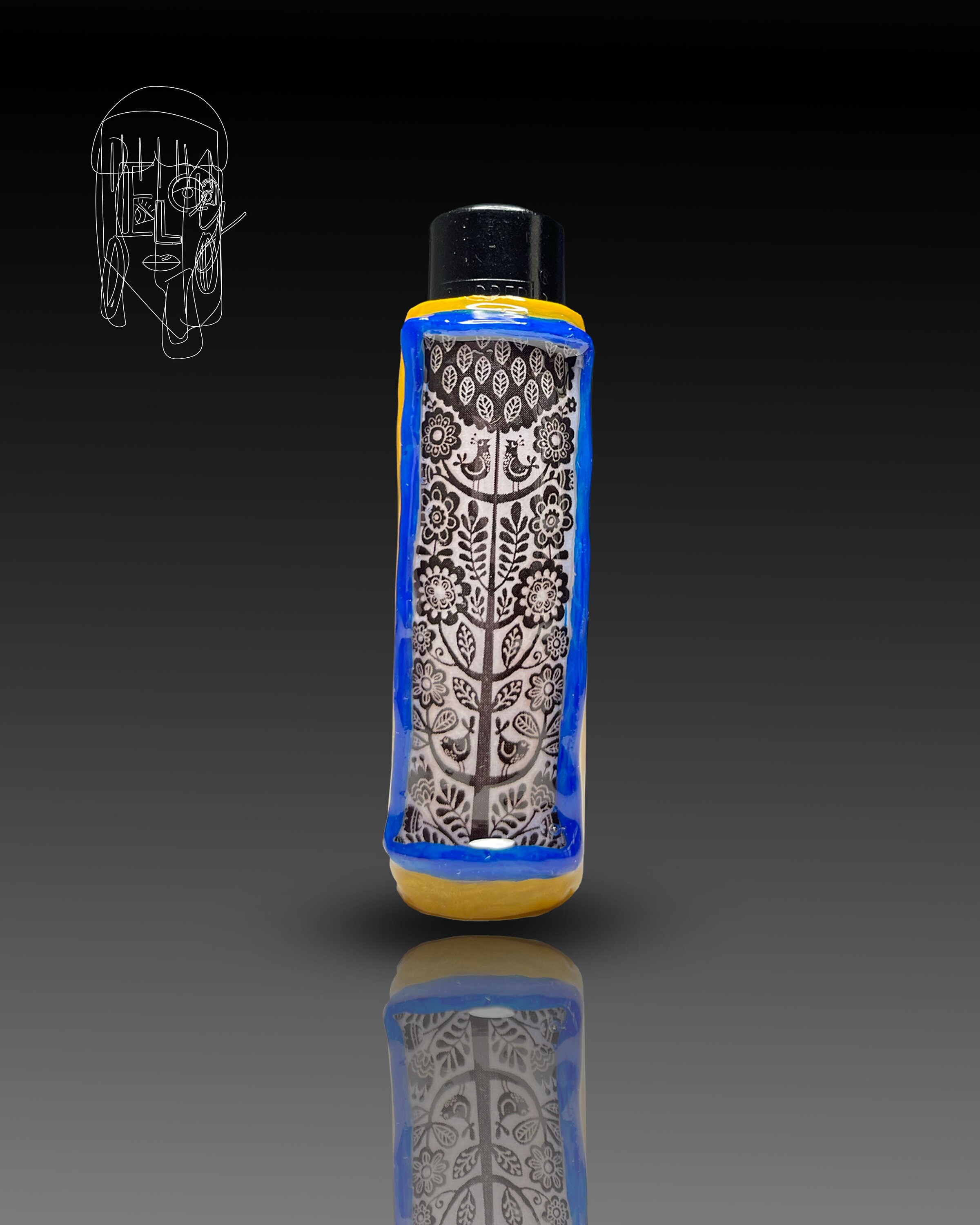 Cute Clipper Lighter Case, Graden Clay Lighter Holder, Handmade Lighter ...