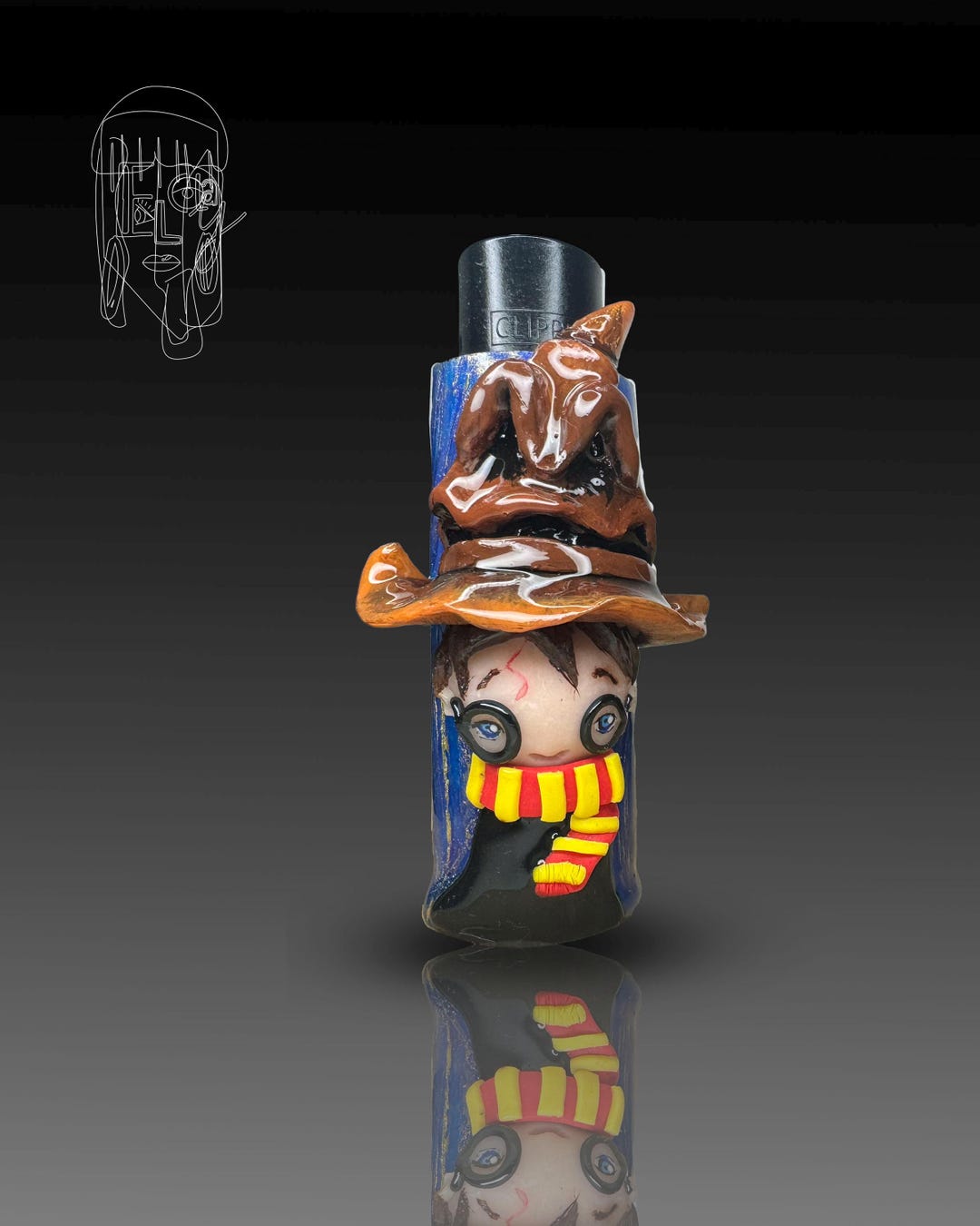 Harry Potter Lighter Case, Sorting Hat Lighter Leash, Handmade Clipper ...