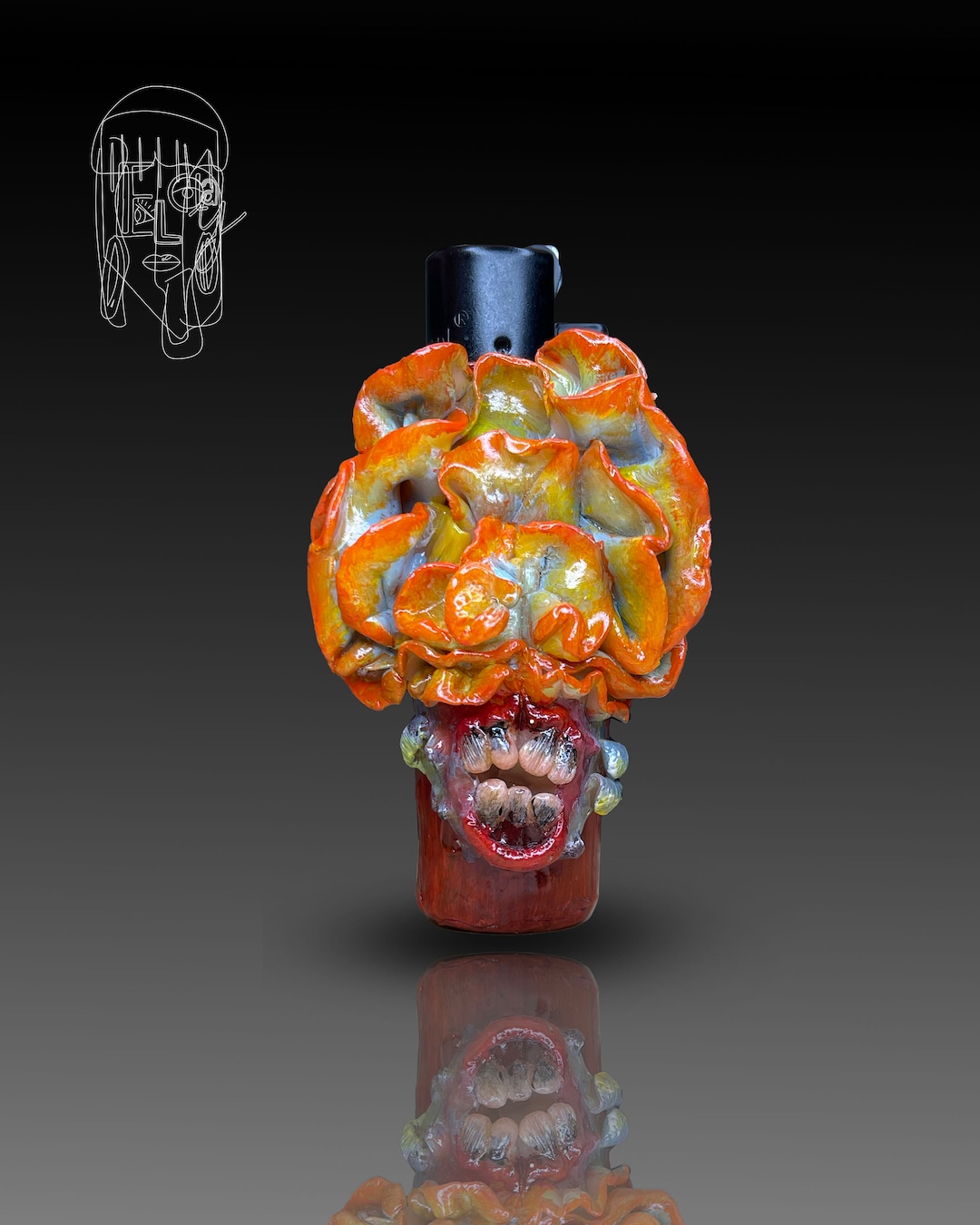 The Last of Us Clicker Lighter Case, Handmade Clipper Lighter Cover ...