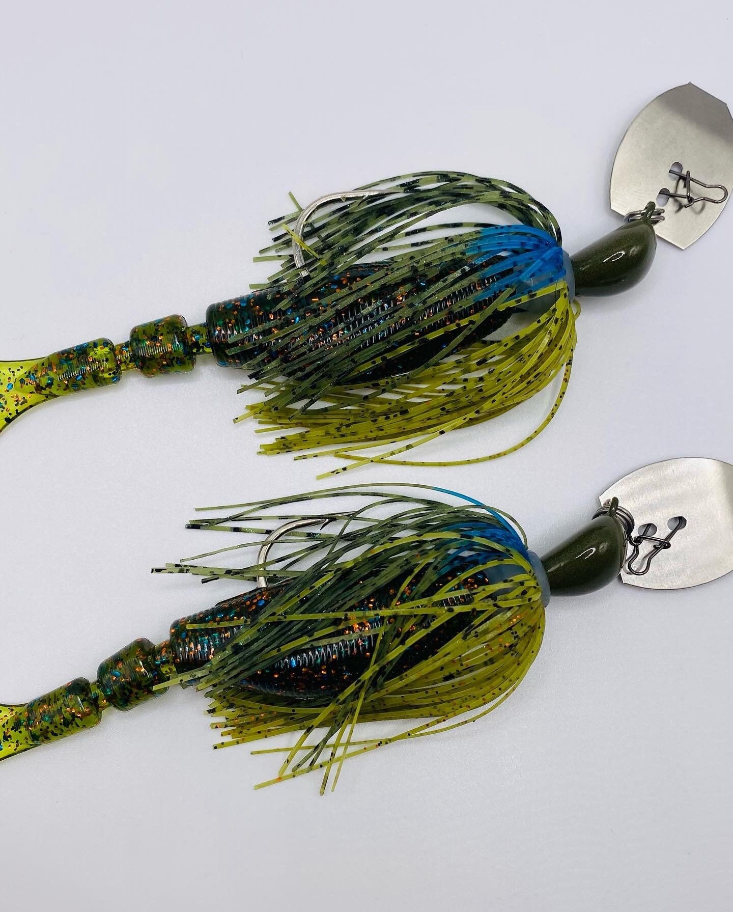 Elite 1/2oz Bluegill Bladed Jig Custom Made Vibrating Swim Jig 2-pack ...