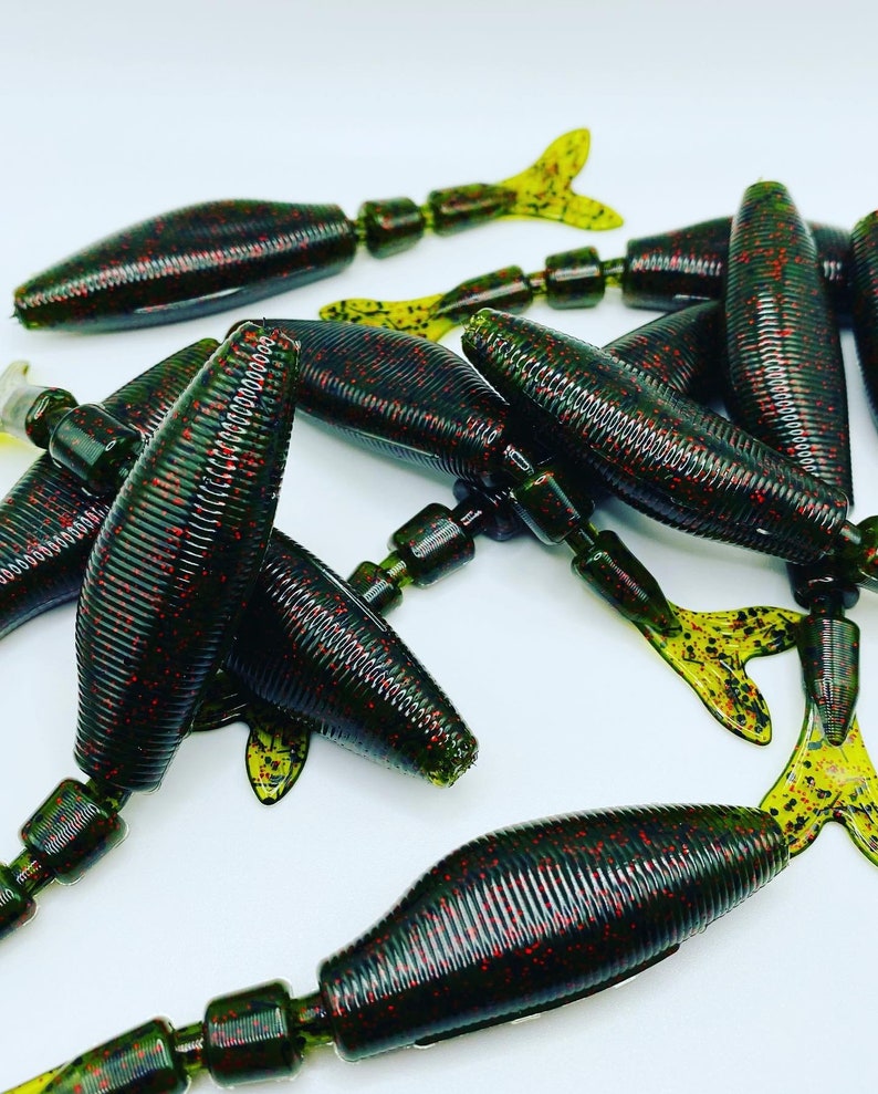 12 Pack 4 Custom Made Watermelon Red Swimbait Great Bladed - Etsy