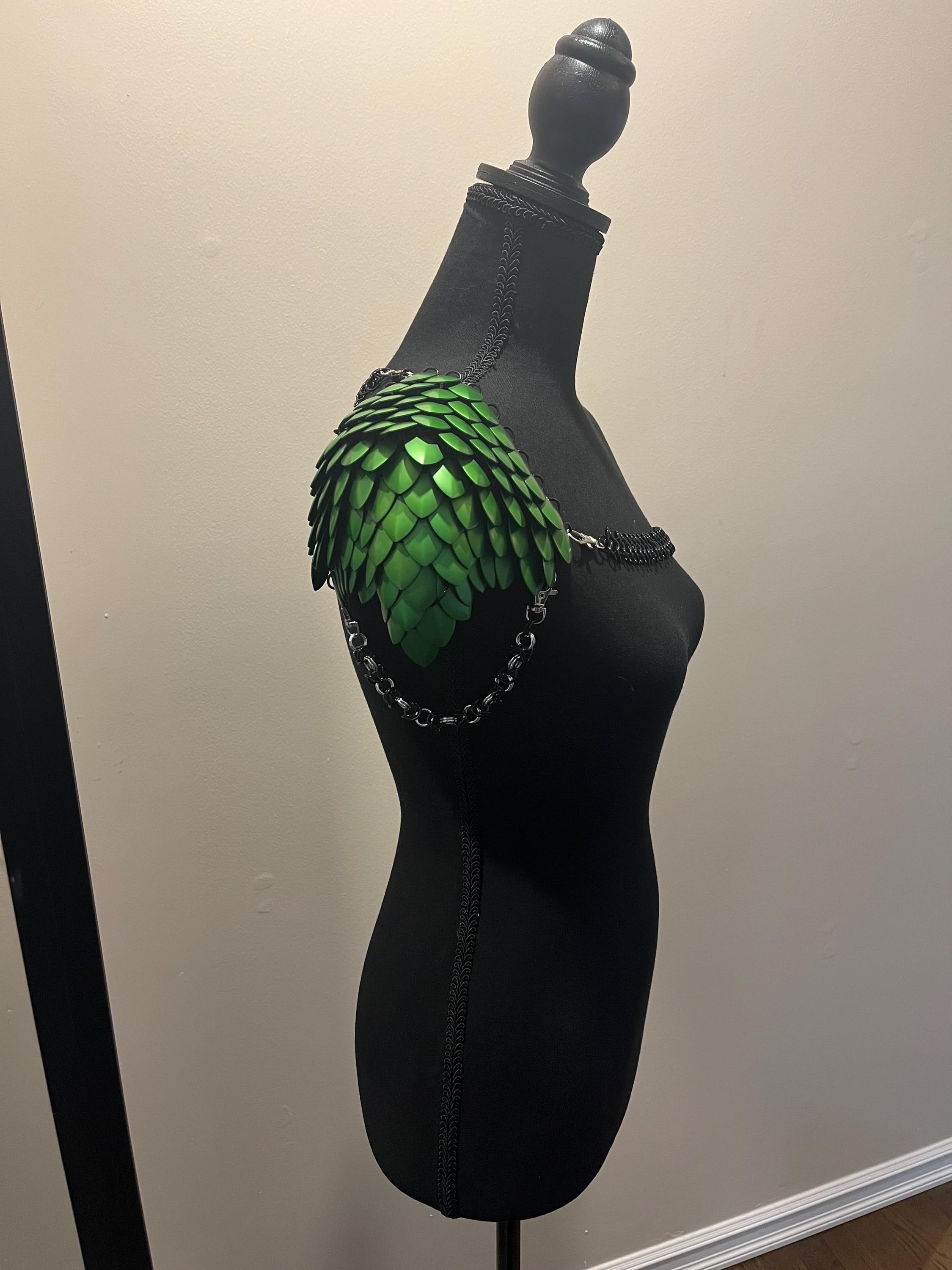 Dragon Scale Pauldron, Scalemaile Epaulets - Etsy