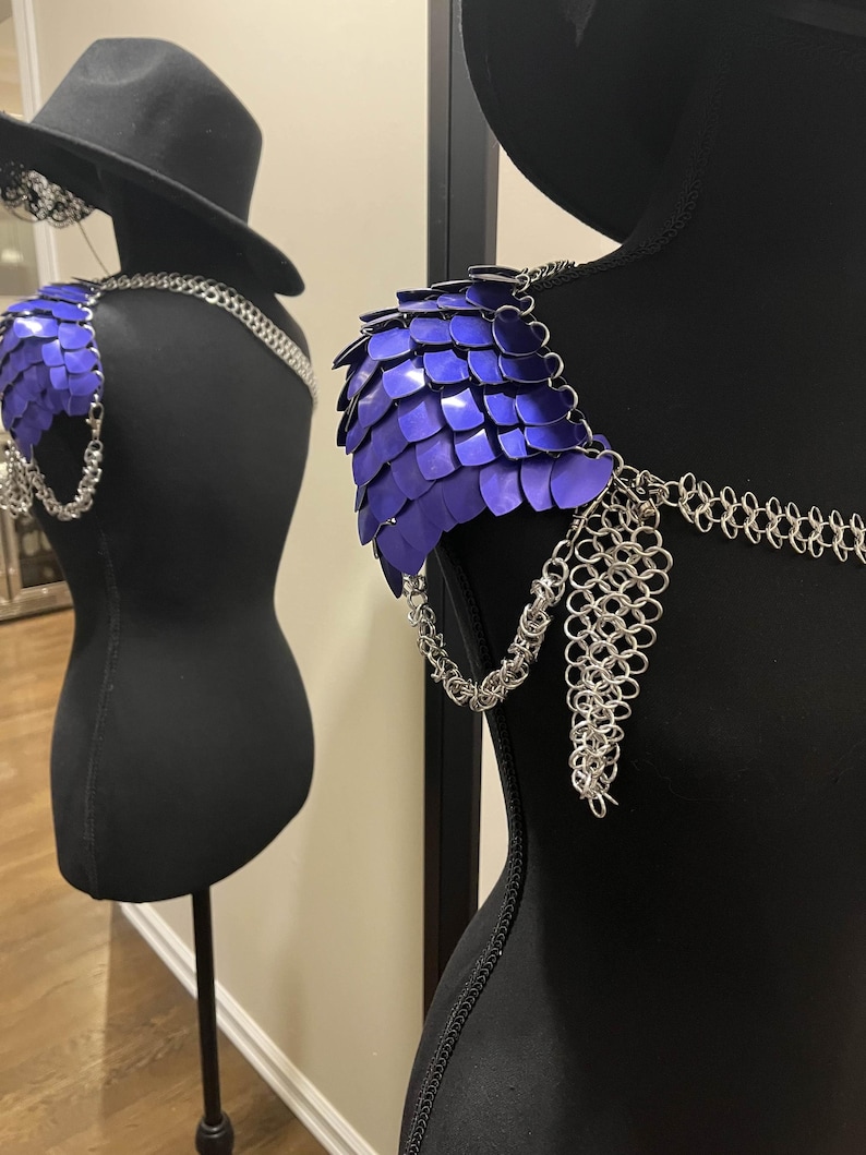 Dragon Scale Pauldron, Scalemaile Epaulets - Etsy