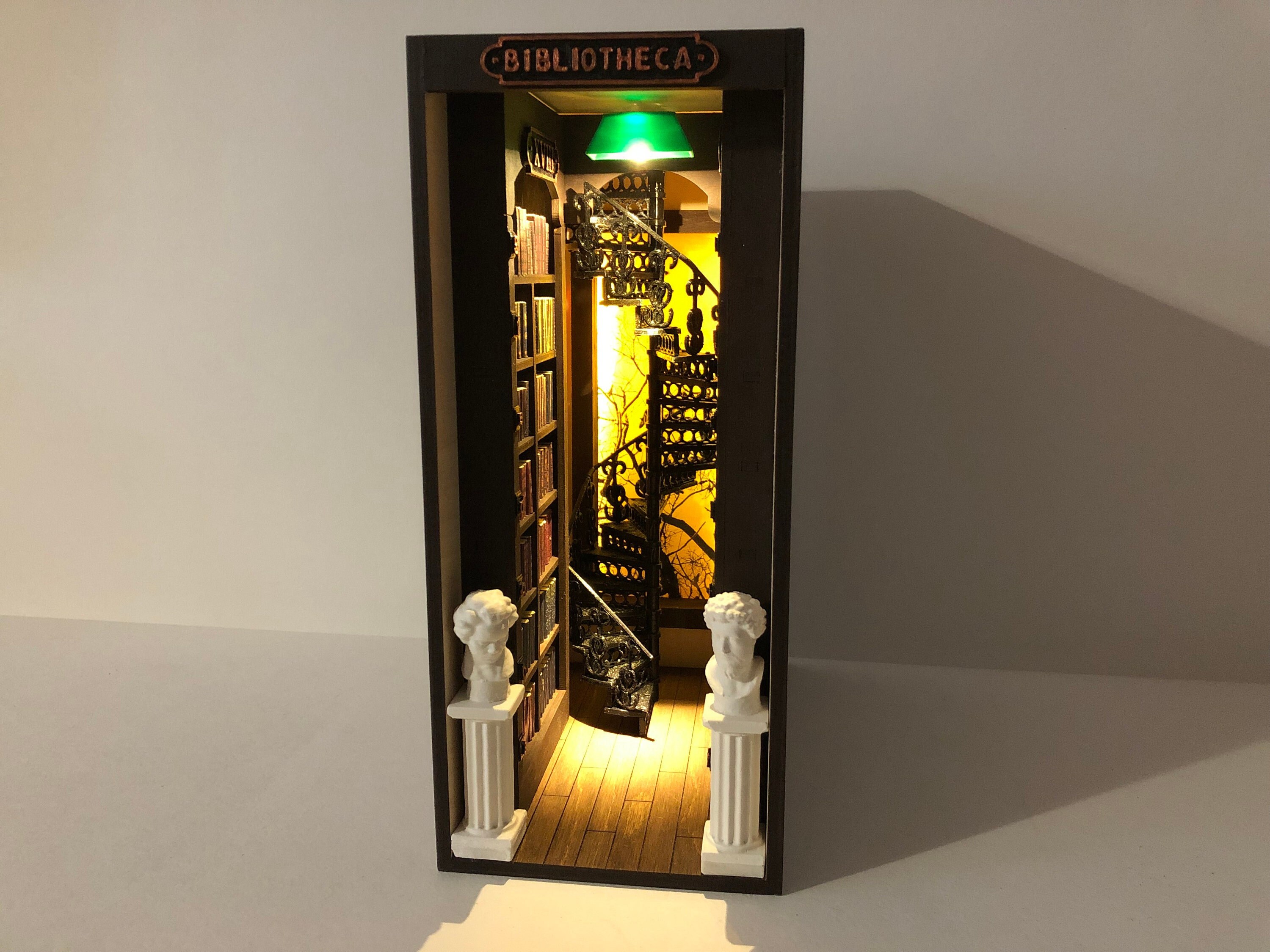 Book Nook Bookshelf Insert Old Library Diorama Shelf Insert - Etsy