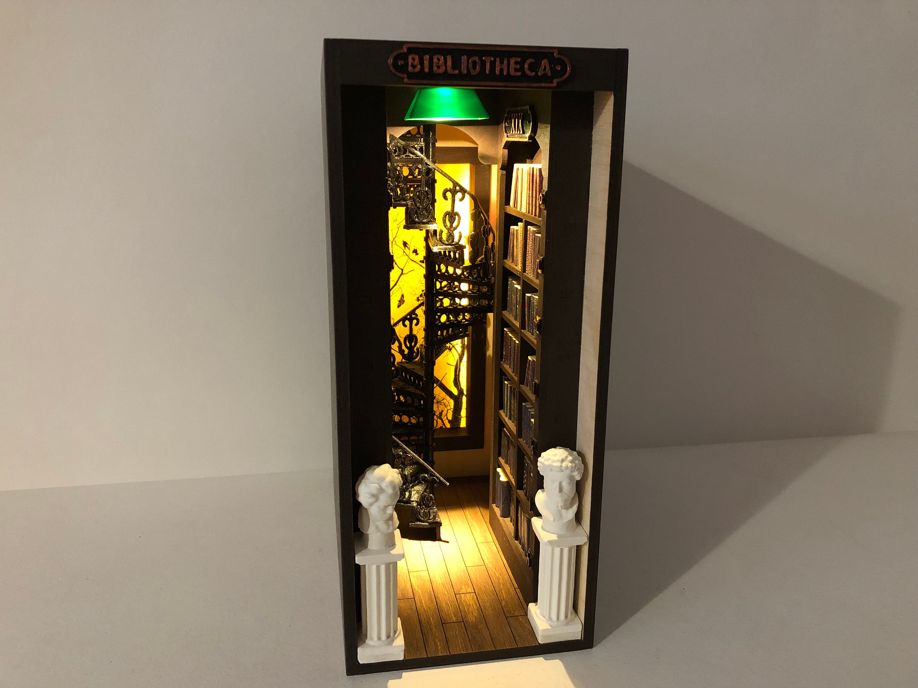 Book Nook Bookshelf Insert Old Library Diorama Shelf Insert - Etsy