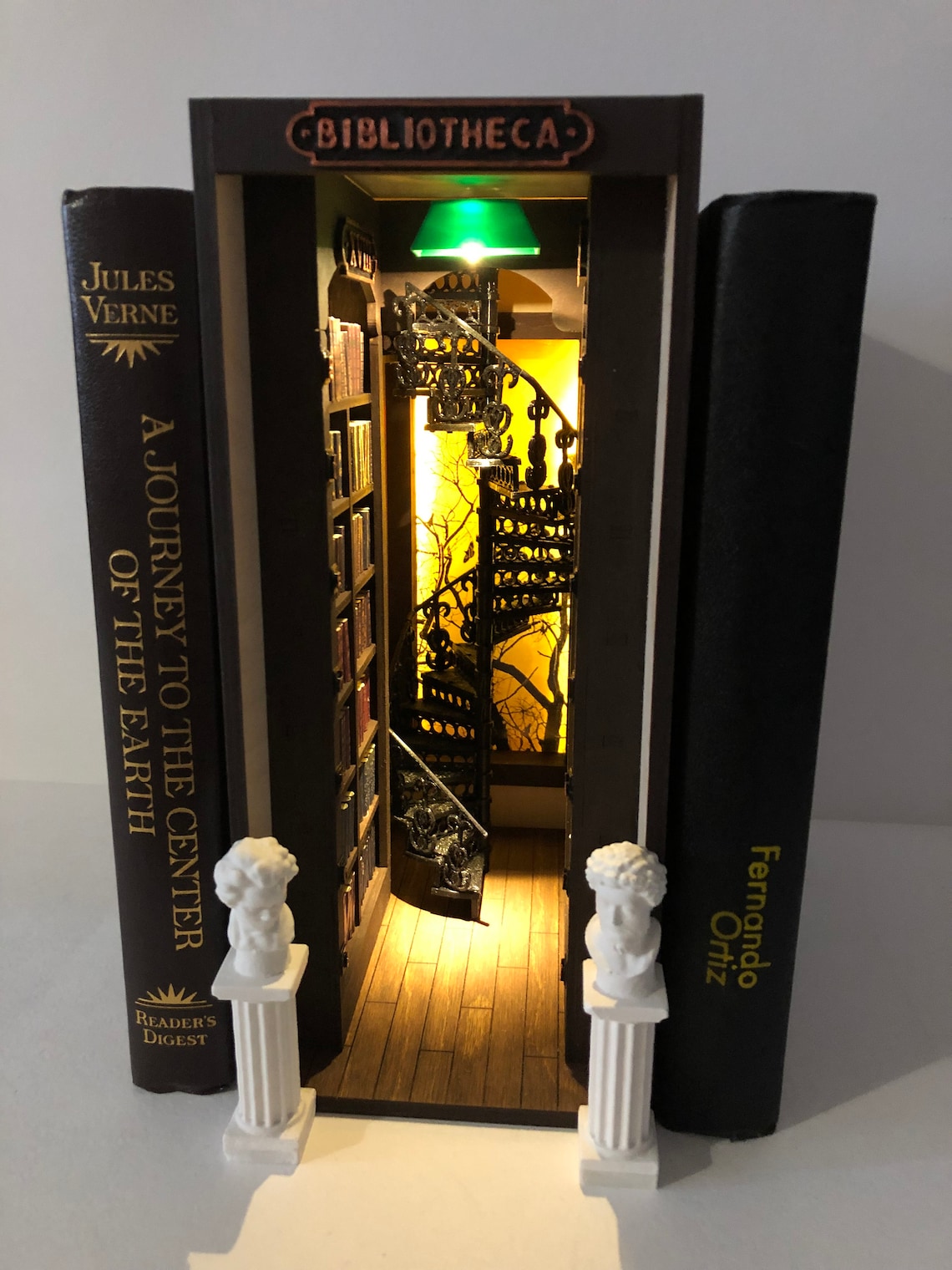 Book Nook Bookshelf Insert Old Library Diorama Shelf Insert - Etsy