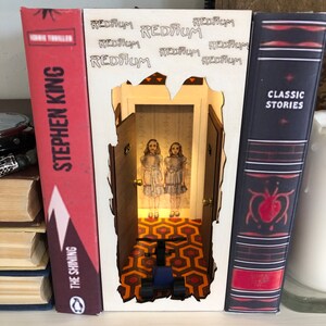 The Shining Book Nook Shelf Insert Bookshelf Decor Gift Movie Diorama ...
