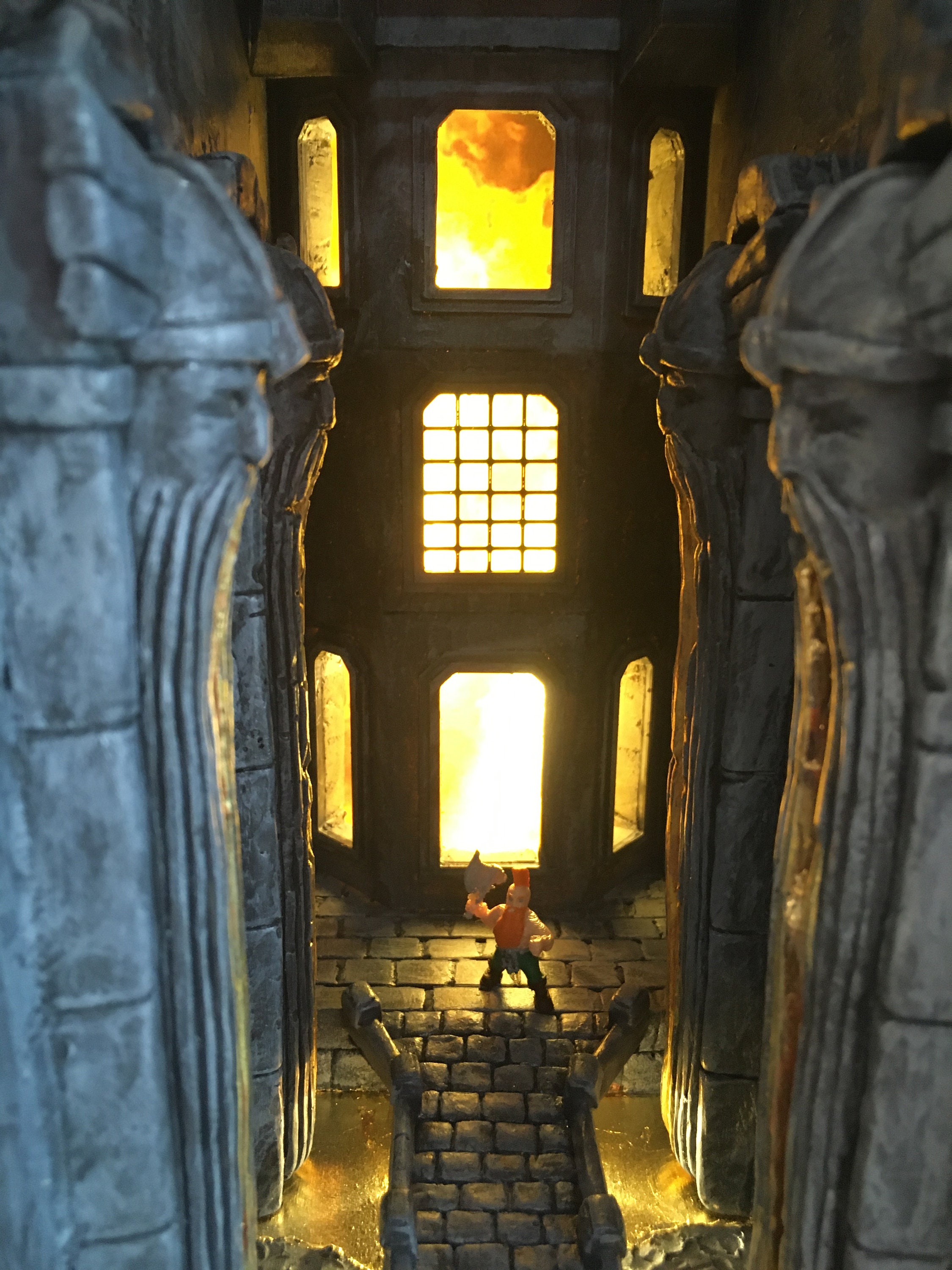 Fantasy Book Nook Shelf Insert Dwarf Forge Book Lotr Diorama Booknook ...