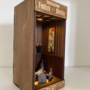 Haunted House Book Nook Shelf Insert Diorama Stretching Room With ...