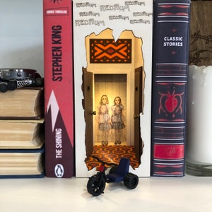 The Shining Book Nook Shelf Insert Bookshelf Decor Gift Movie Diorama ...