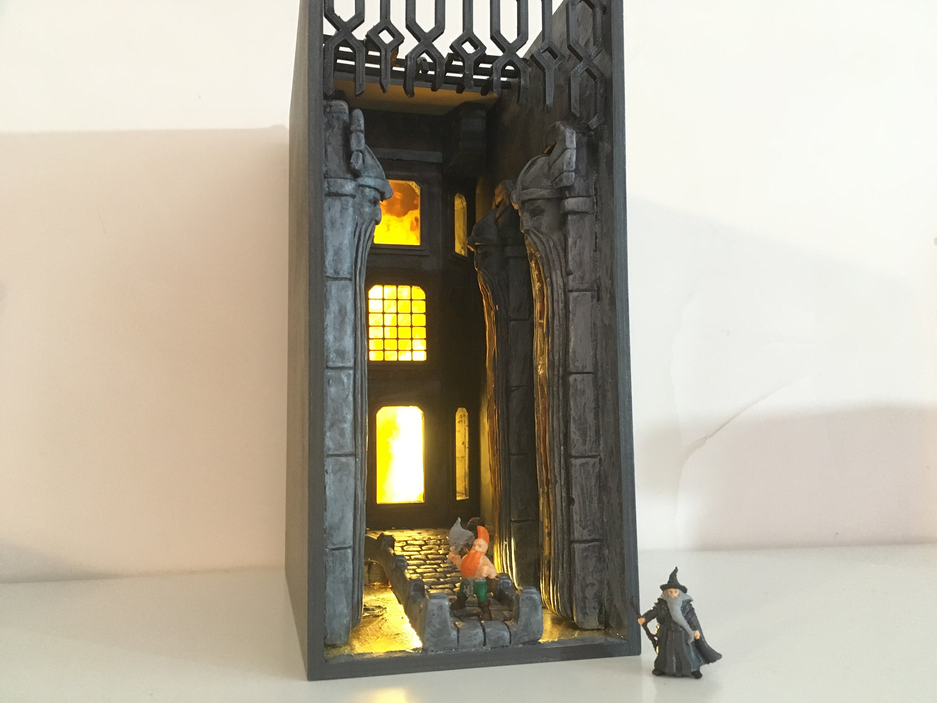 Fantasy Book Nook Shelf Insert Dwarf Forge Book Lotr Diorama - Etsy
