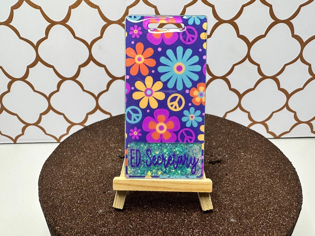 Badge Buddy Retro 60's 70's Flower Power Peace Custom Badge Buddy ...