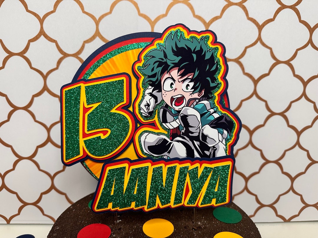 Anime Custom Cake Topper5 Birthday Party 3D 3-D CUSTOM Anime Cake ...