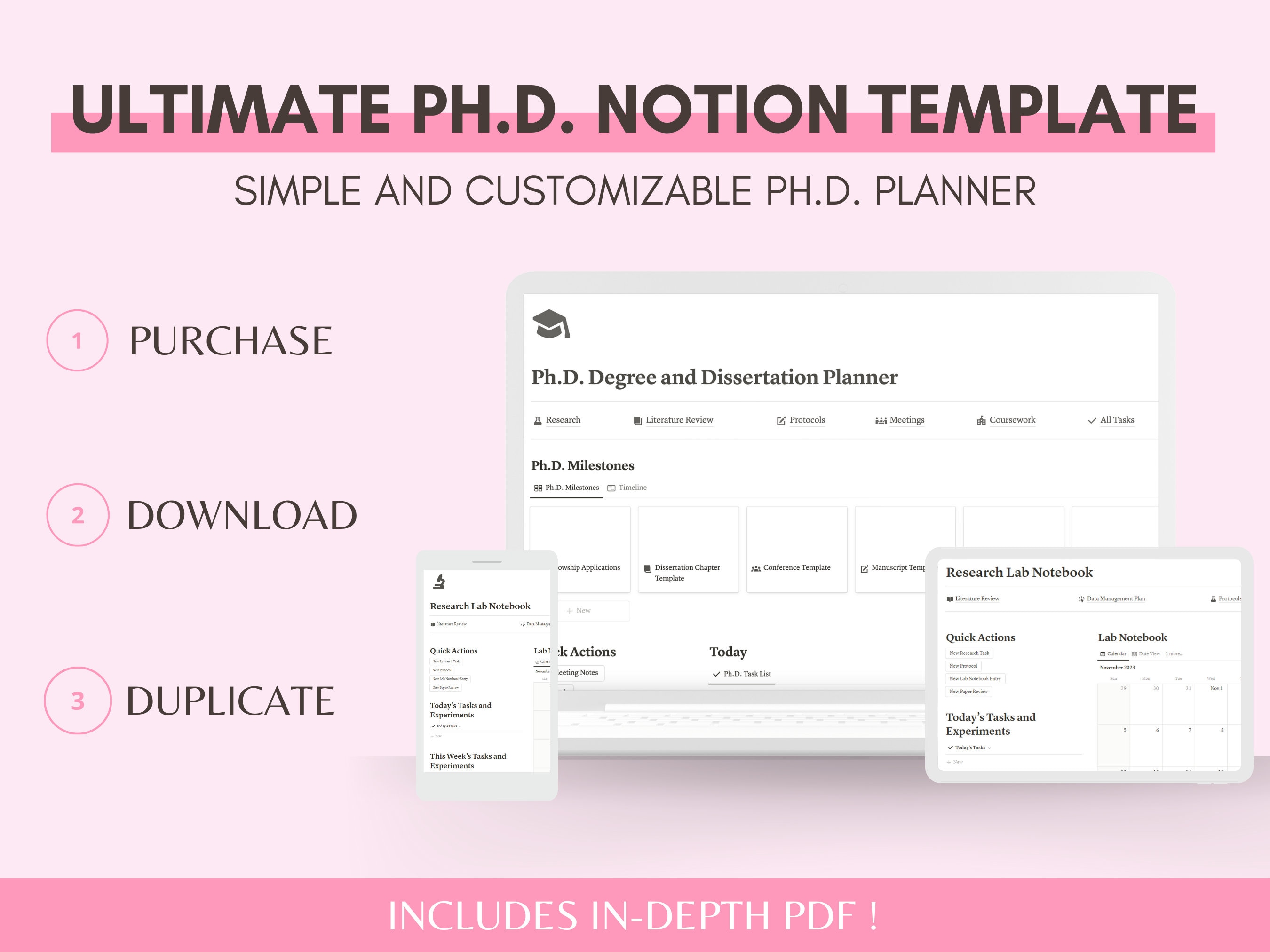 Phd Student Notion Template | Notion Template for Phd Dissertation ...