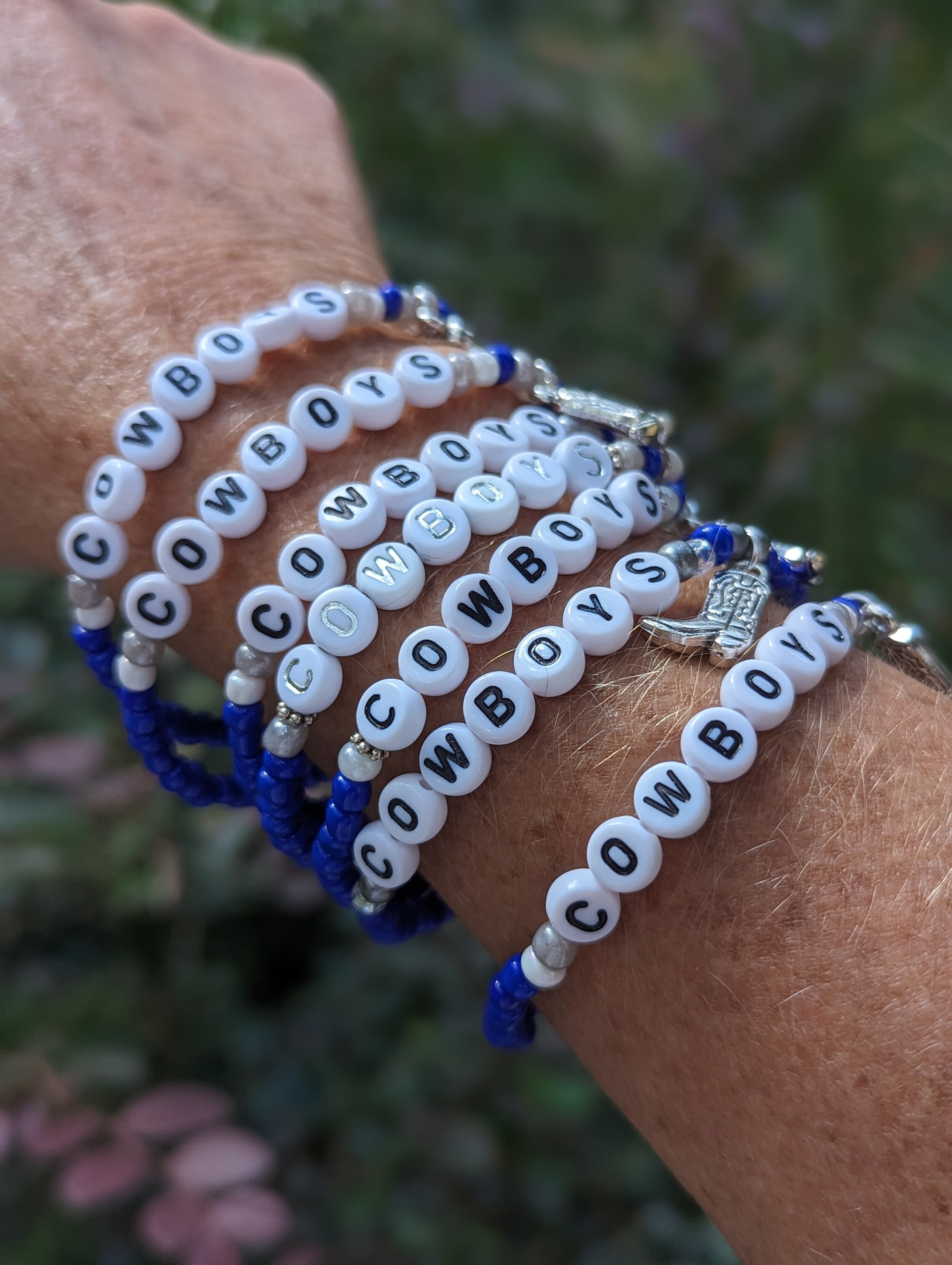 Custom Bundles of 20, Beaded Word Bracelets. Great for Fundraising or ...