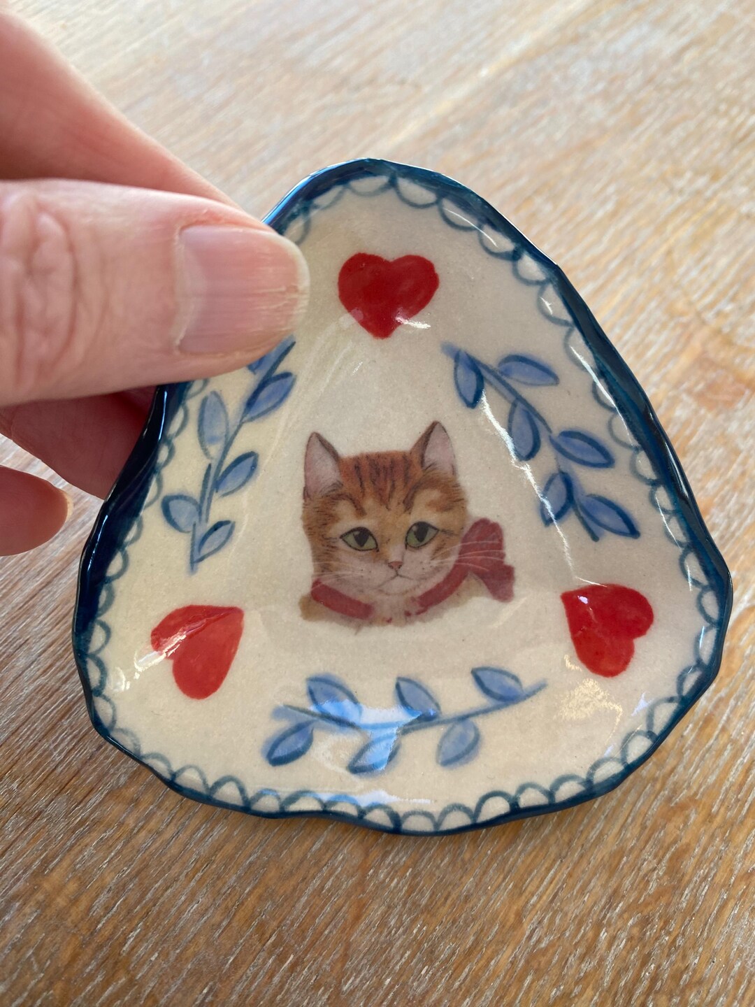 Super Cute Handmade Ceramic Pet Cat Trinket Jewellery Dish - Etsy