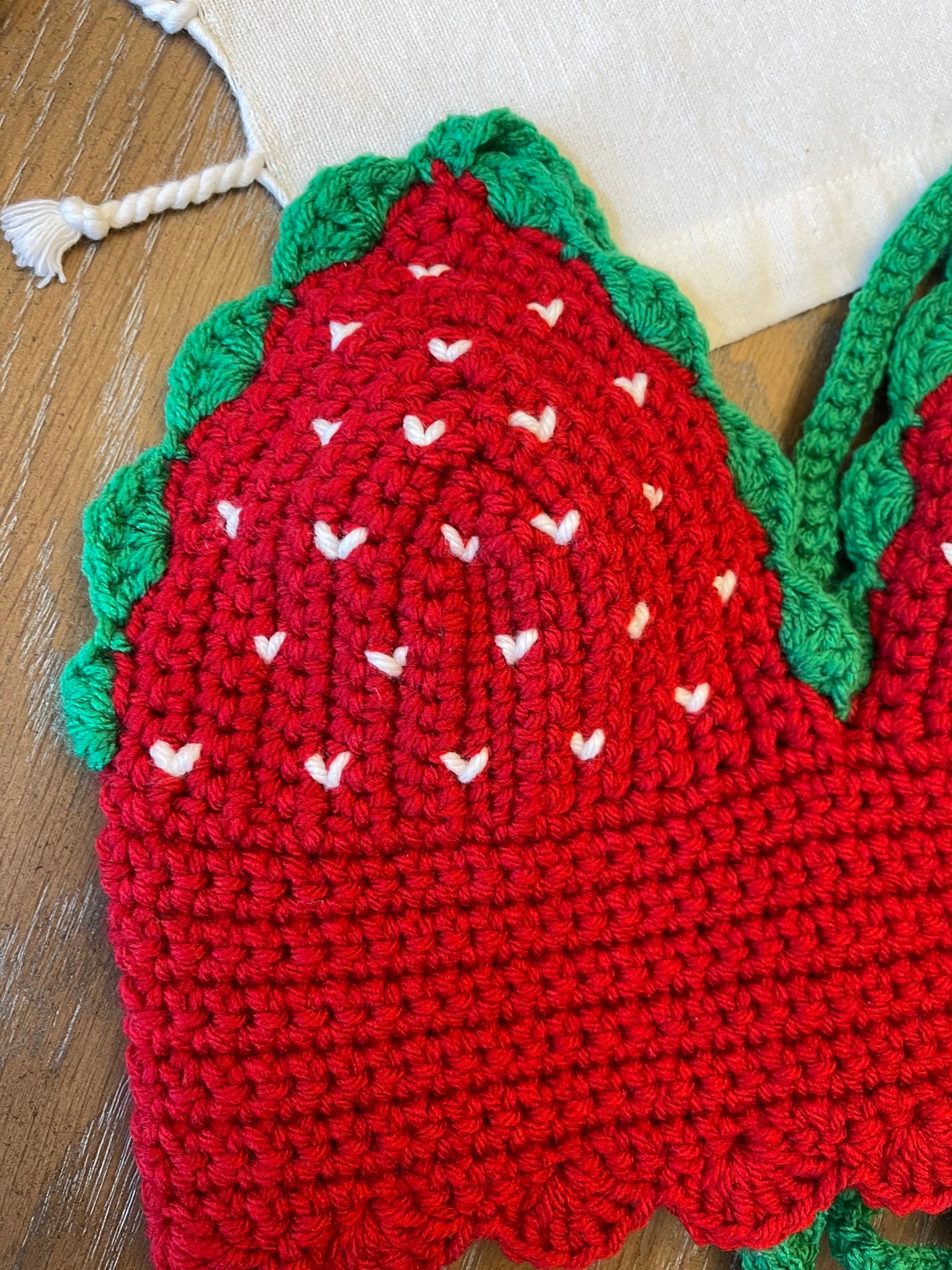 Strawberry Crochet Crop Top - Etsy