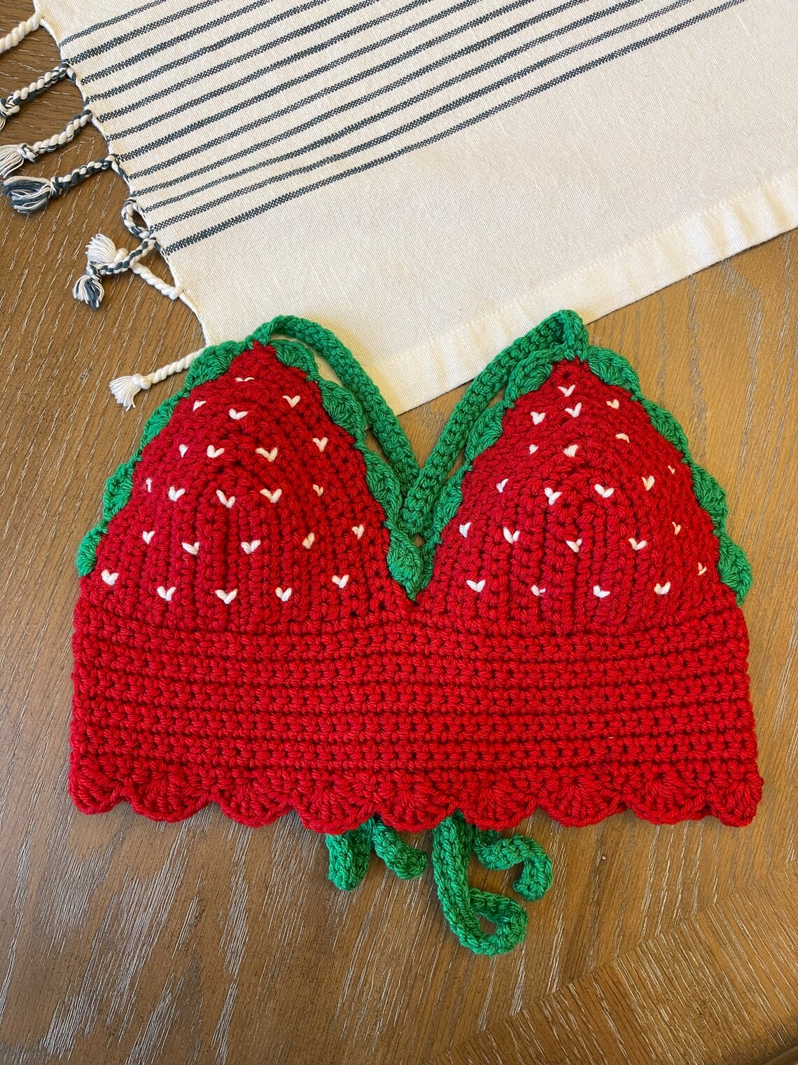 Strawberry Crochet Crop Top - Etsy