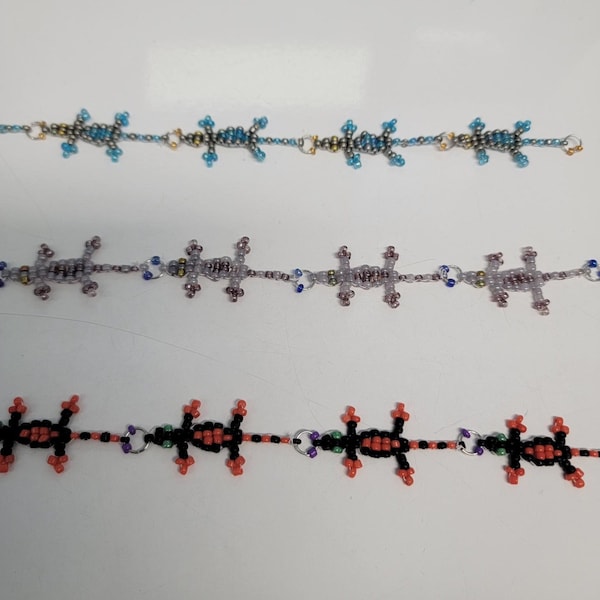 Bead Lizard Bracelet - Etsy