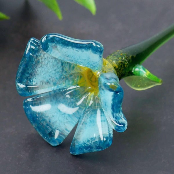 Blown Glass Flowers - Etsy