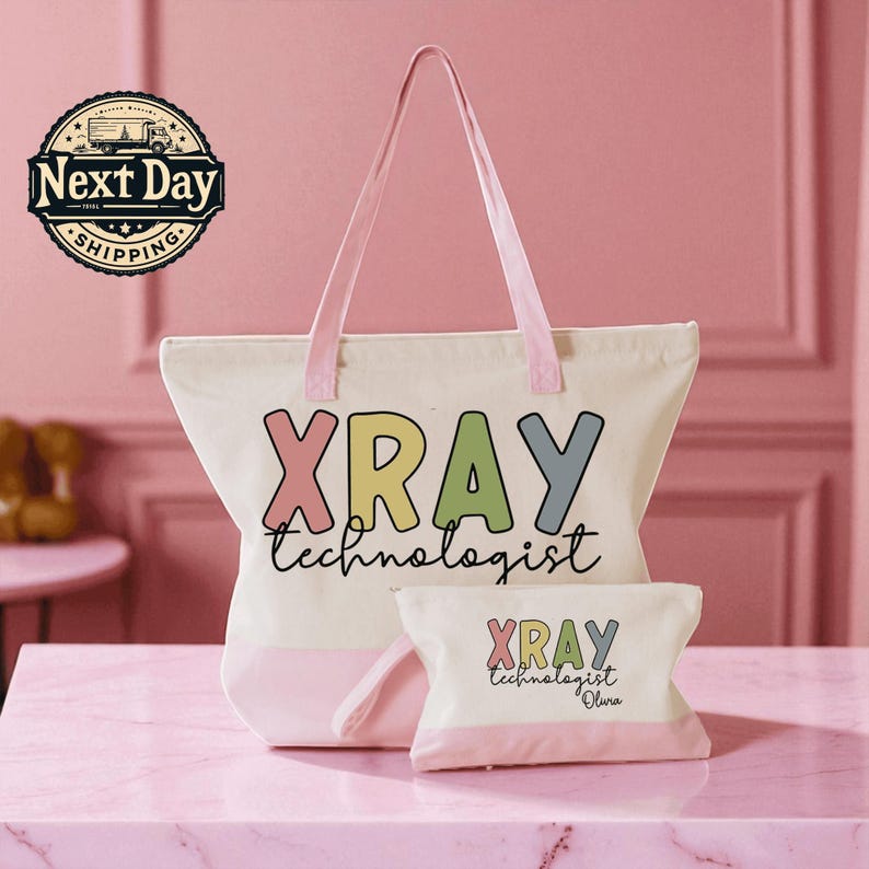 Custom X-ray Technologist Tote Bag, Personalized Radiology Gift ...