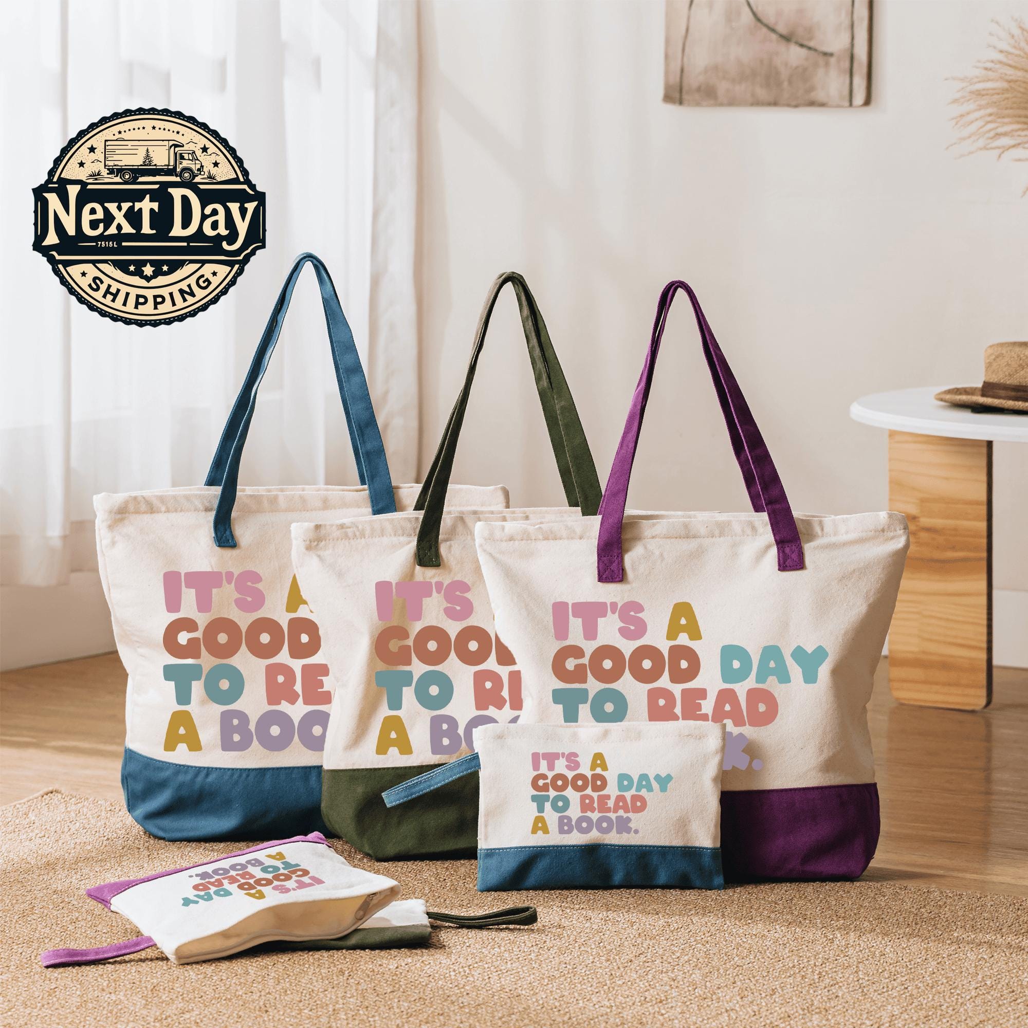 It’s a Good Day to Read a Book Tote Bag, Book Lover Gift, Literary ...