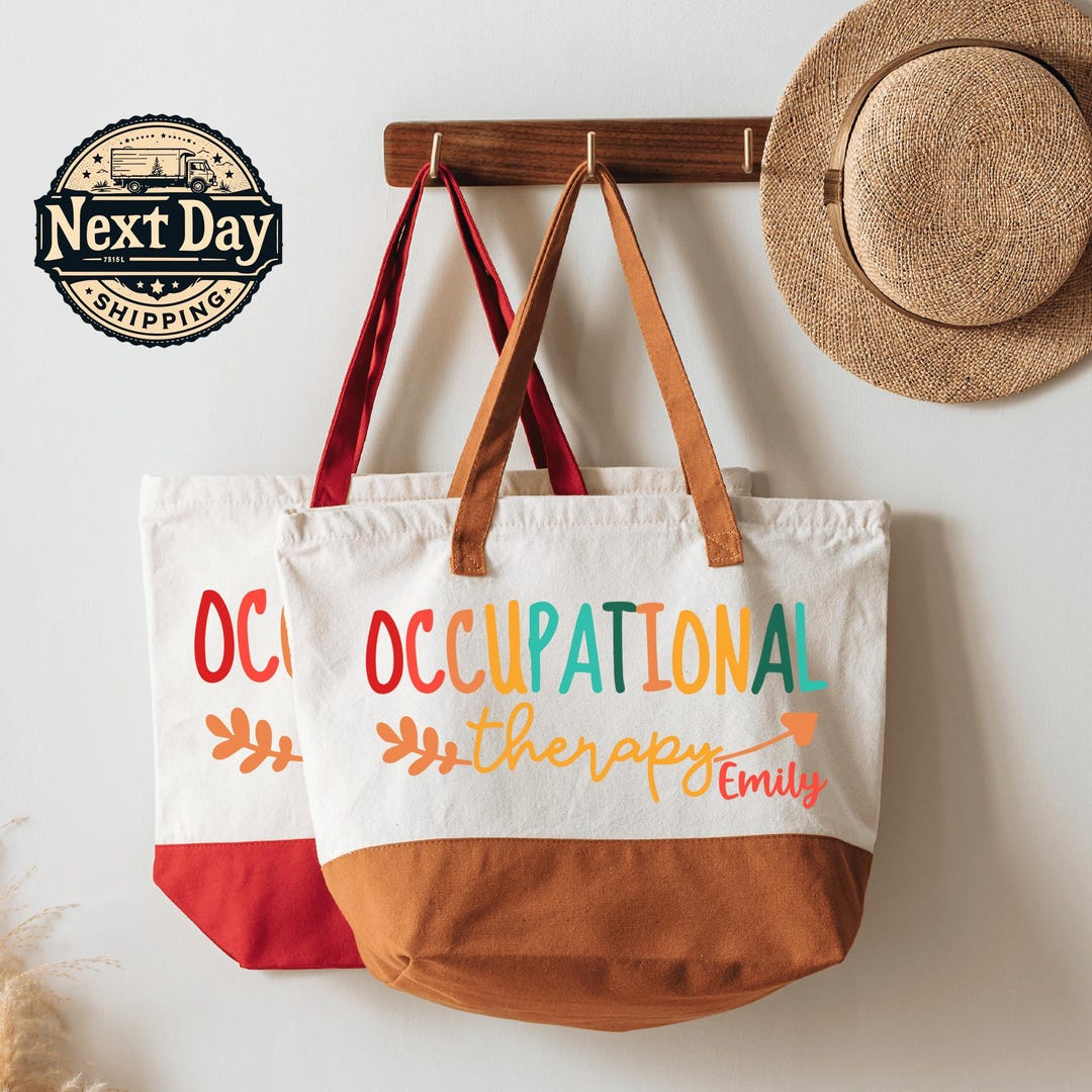 Personalized Occupational Therapy Tote Bag, Custom OT Gift for ...