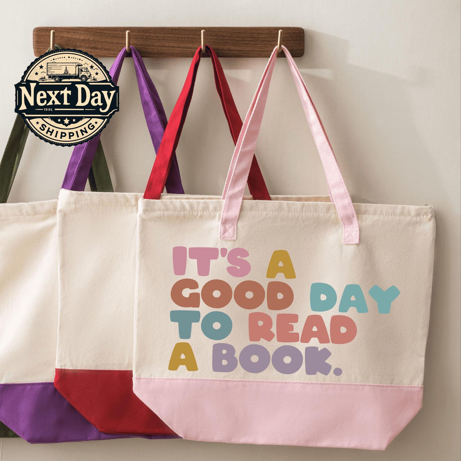 It’s a Good Day to Read a Book Tote Bag, Book Lover Gift, Literary ...