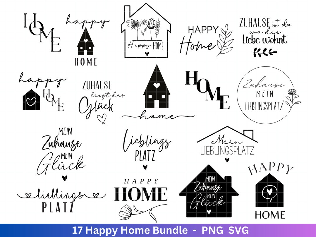 Plotterdatei Home svg - Zuhause Schriftzug Sprüche svg - Clipart ...