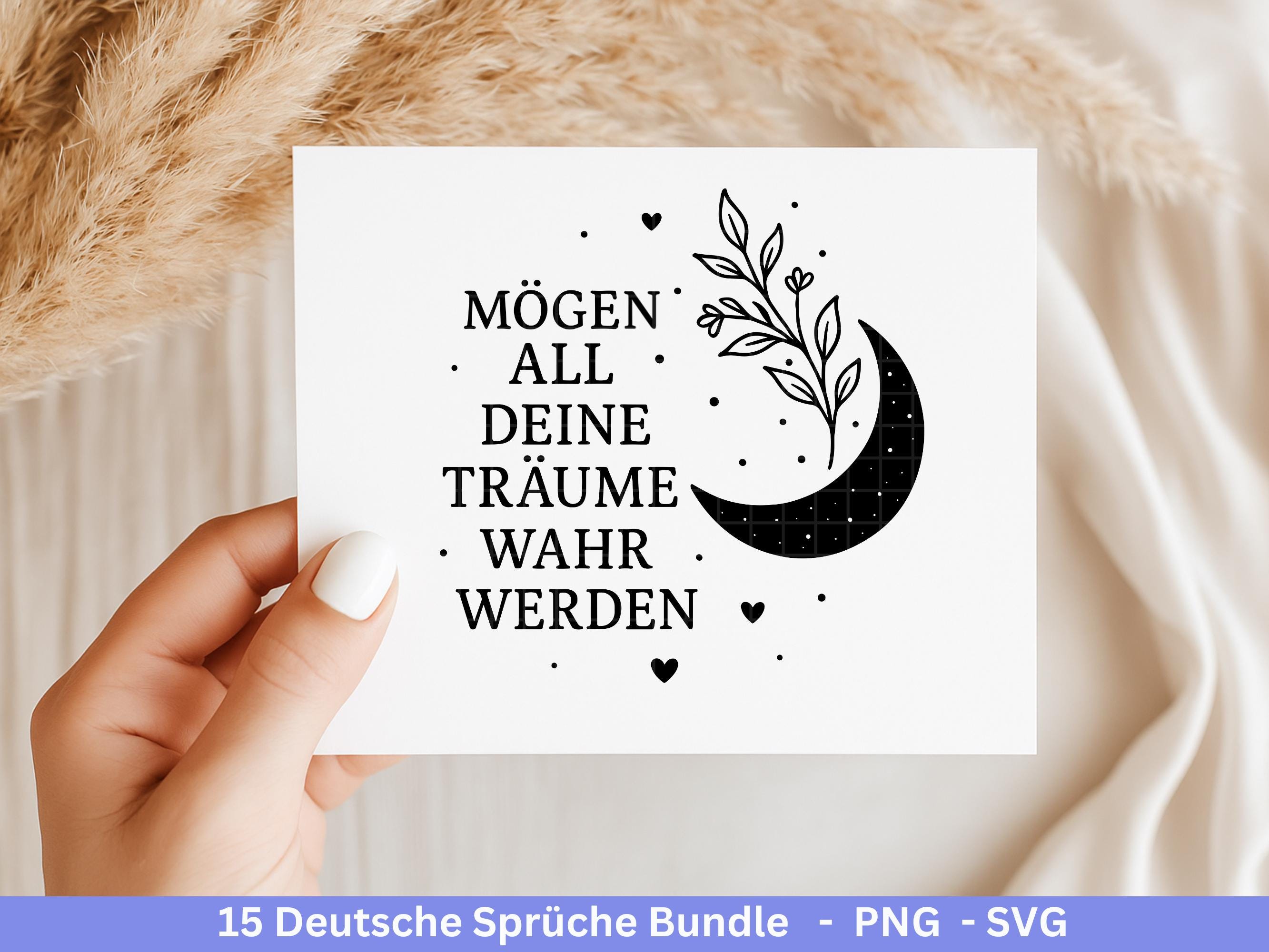 German Sayings Plotter File - Positive Sayings Svg - Laser File Sayings ...