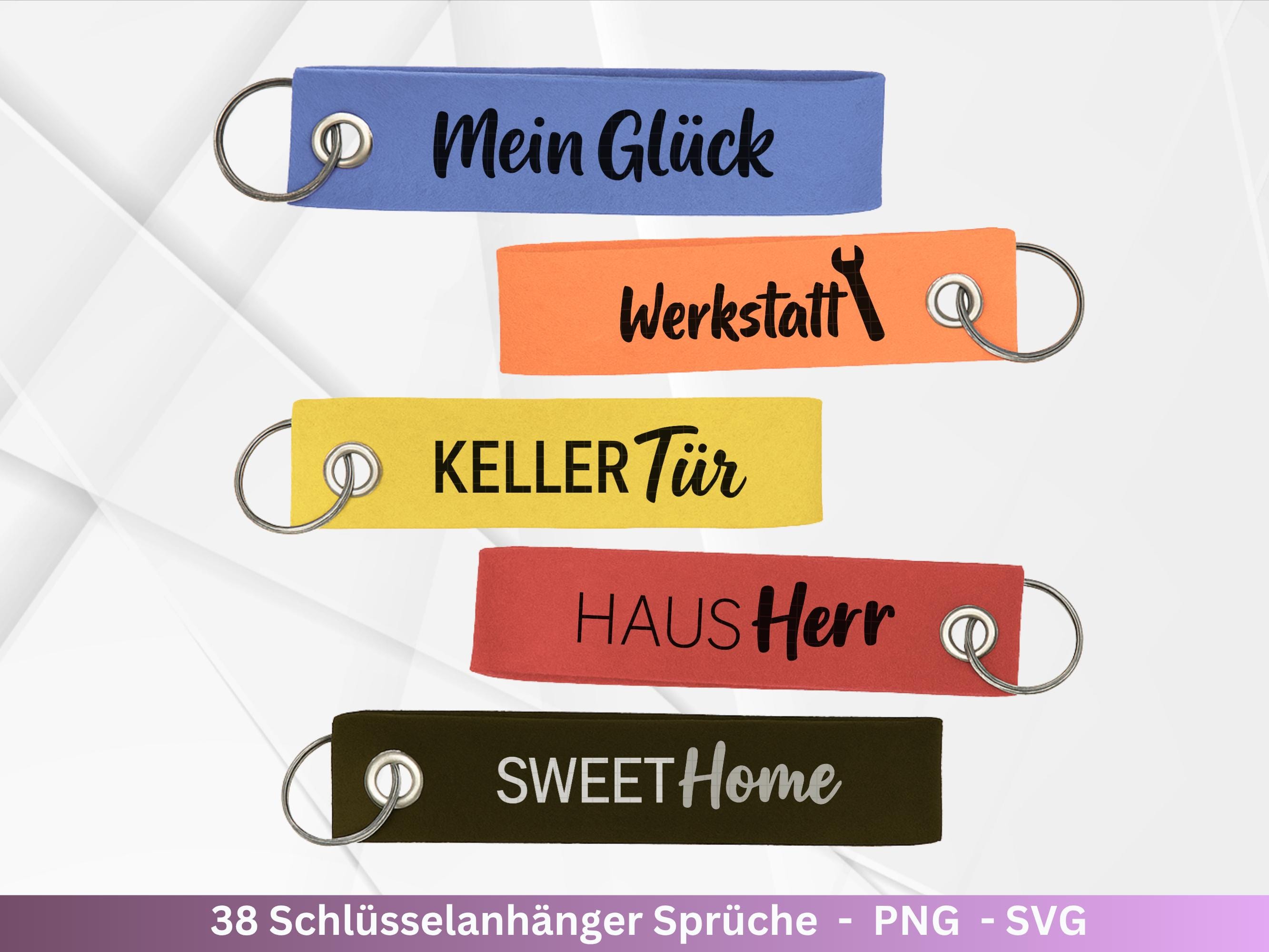 Schlüsselanhänger SVG – Plotterdatei & Laserdatei | Deutsche Sprüche ...