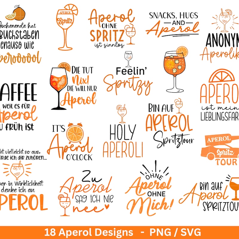 Aperol spritz plotterdatei - Etsy.de