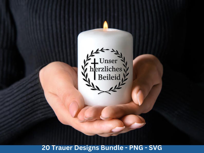 Plotter File for Mourning - Farewell SVG - Candle Sayings for Mourning ...