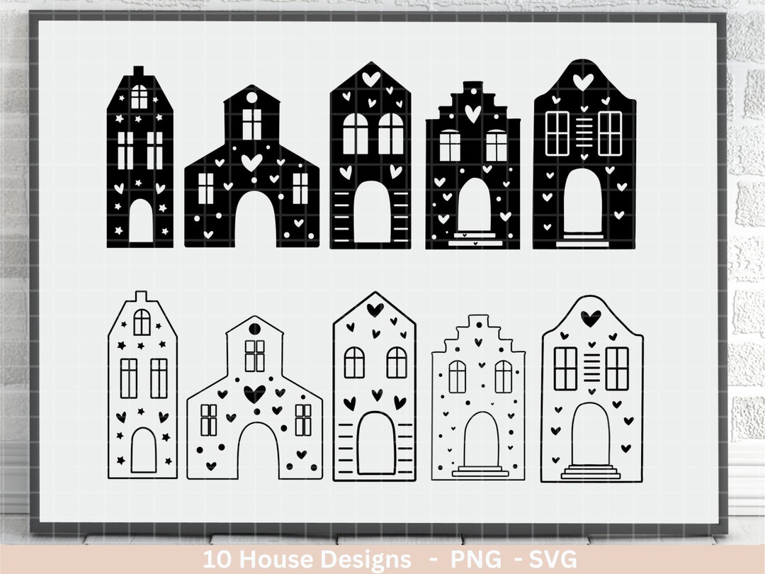 Plotter File Winter House Svg - Home Plotter File - Clipart Plotter ...