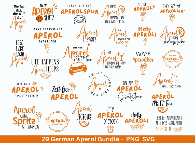 Duitse Aperol svg png bundel - Heilige Aperoli svg - Aperol uitstapje ...