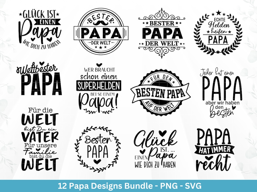 German Plotter File Dad - Father's Day Gift - Dad Svg - German Sayings ...