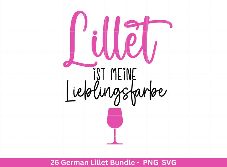 German Lillet svg png Bundle Wildberry Lillet svg Alcohol - Etsy.de