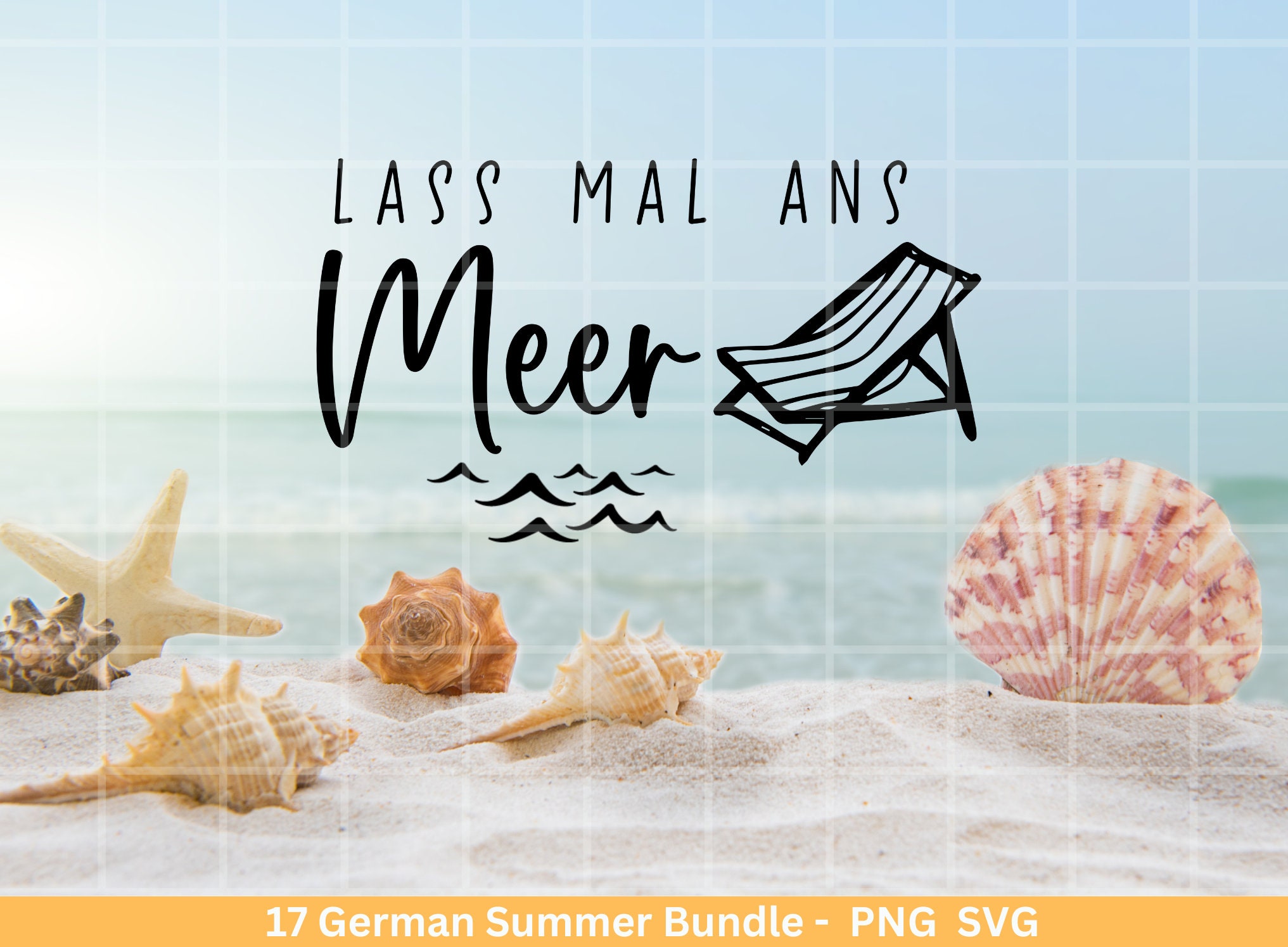 German Sommer Urlaub Plotterdatei svg png Bundle Strand svg - Etsy ...
