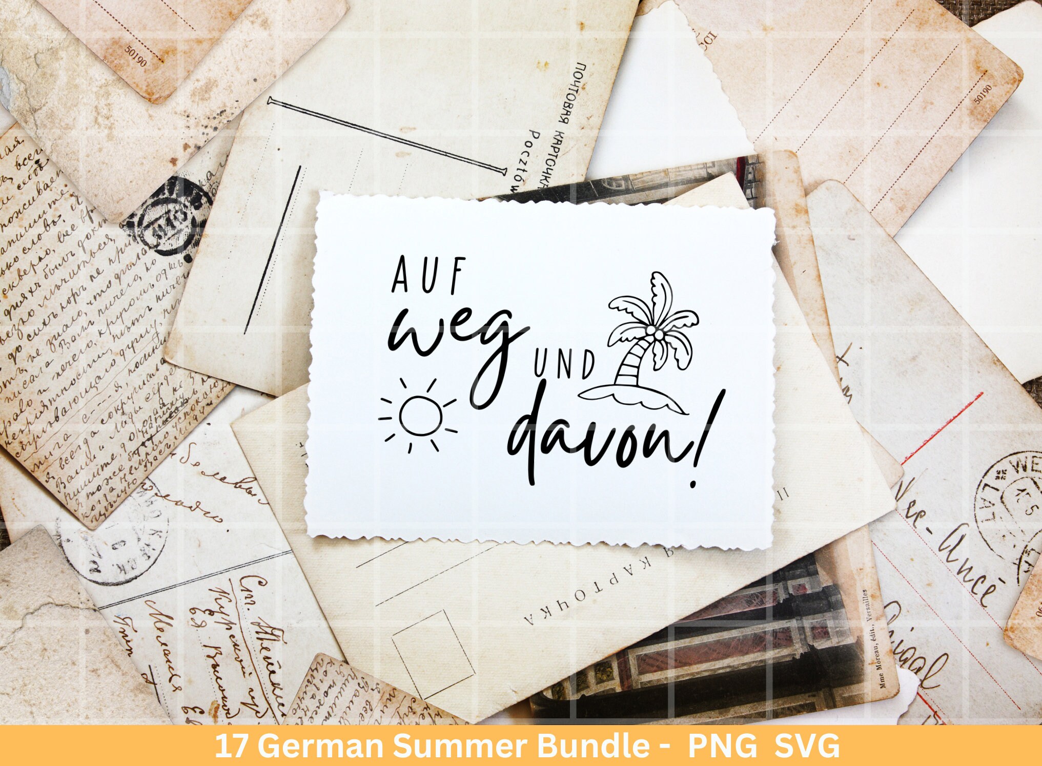 German Sommer Urlaub Plotterdatei svg png Bundle Strand svg - Etsy Österreich