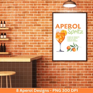 Aperol Spritz Bundle - Aperol Shirt Design Png - Aperol Bar Art- Aperol ...