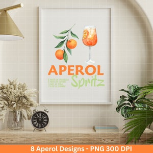Aperol Spritz Bundle - Aperol Shirt Design Png - Aperol Bar Art- Aperol ...